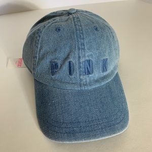 PINK Victoria's Secret | Accessories | Victorias Secret Denim Cap ...